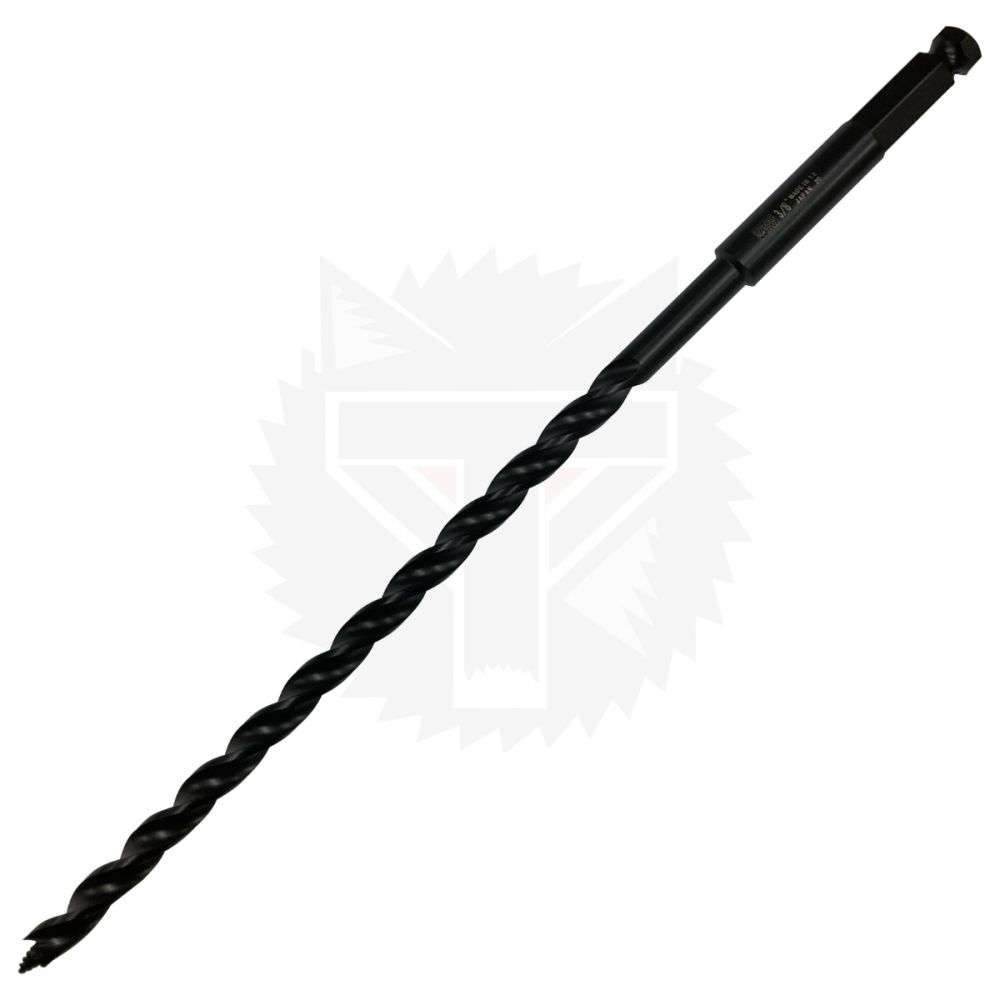WoodOwl 12" x 3/8" Ultra Smooth Auger Bit CU-01 - Timberwolf Tools